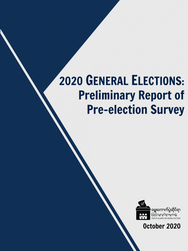 2020 General Elections: Preliminary Report of Pre-election Survey ...